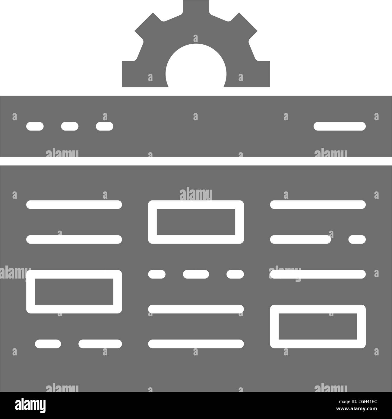 Browser configuration icon Stock Vector Images - Alamy