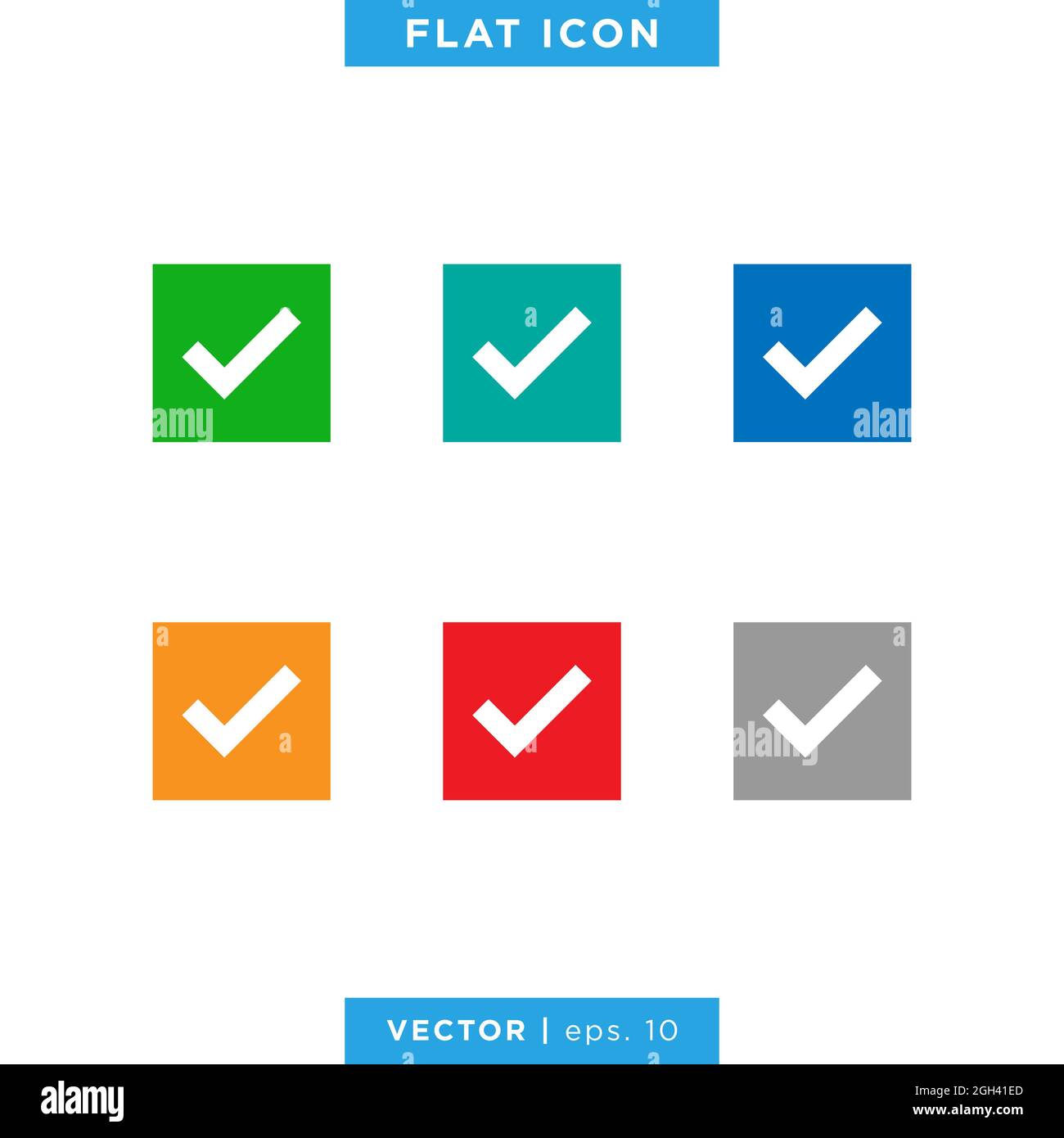 Check mark icon vector stock illustration design template. Vector eps ...