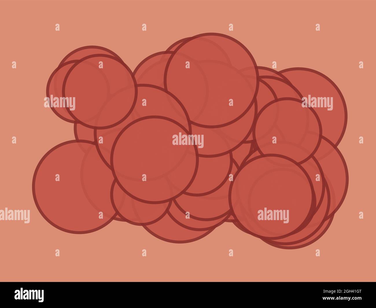 Random circles, ovals, ellipses colorful, multicolor abstract ...