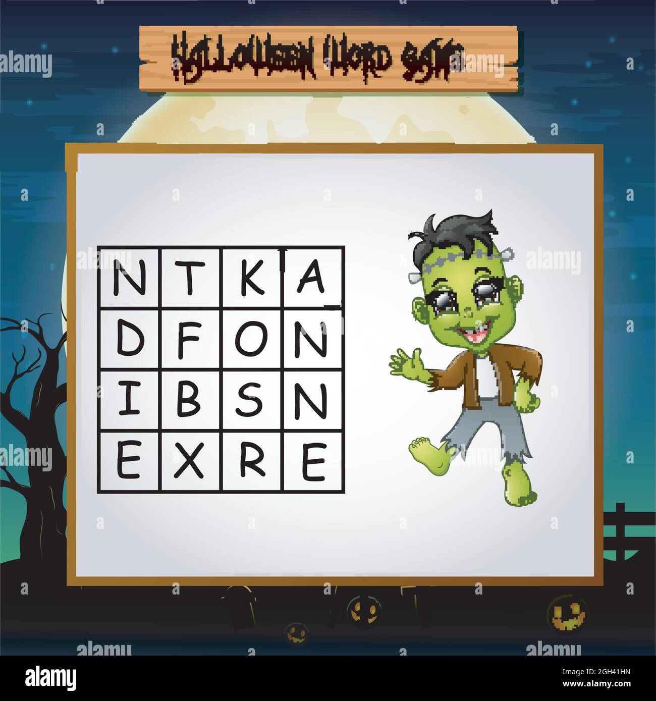 Frankenstein poster Stock Vector Images - Alamy