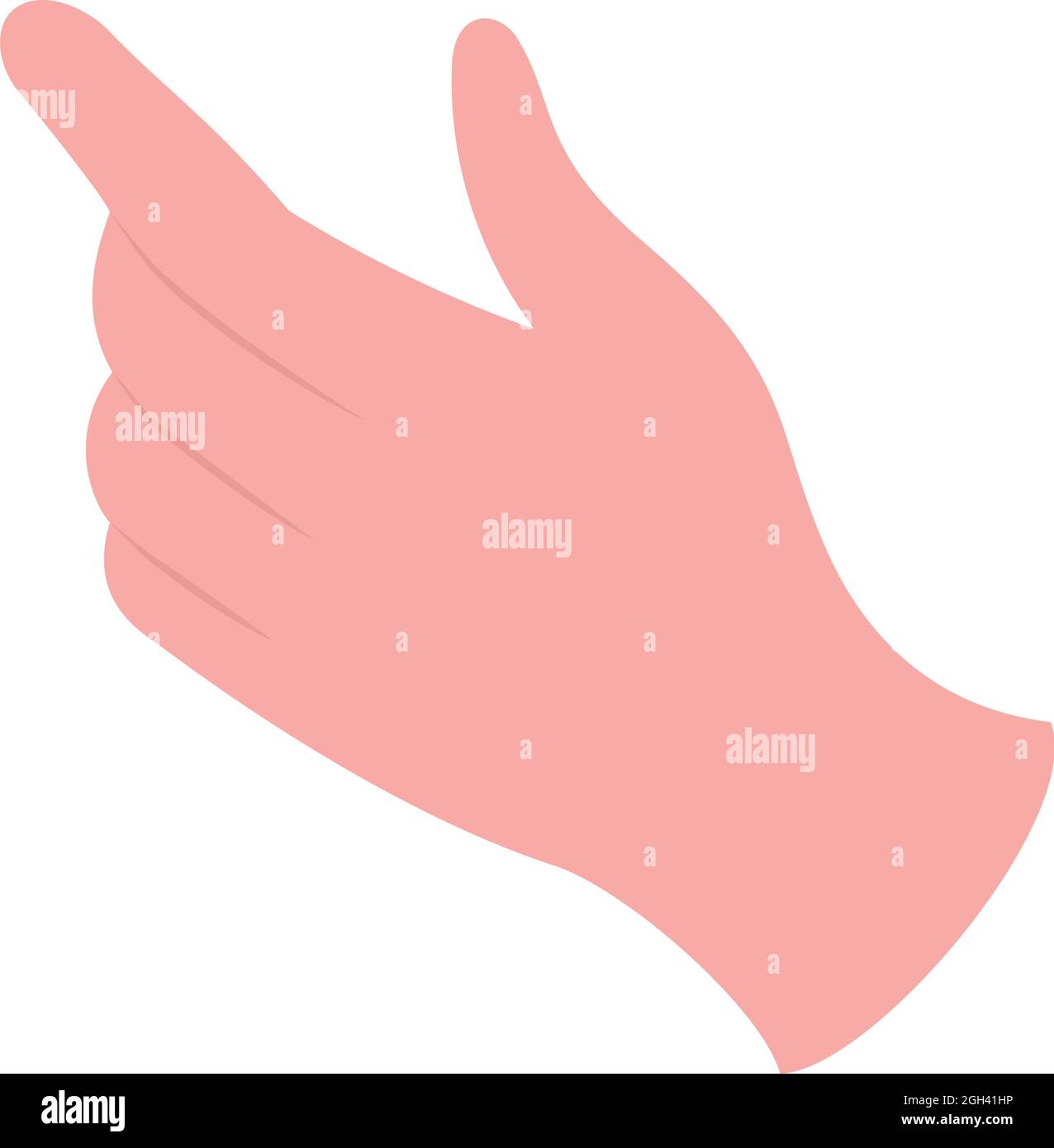 human hand icon on white background Stock Vector Image & Art - Alamy