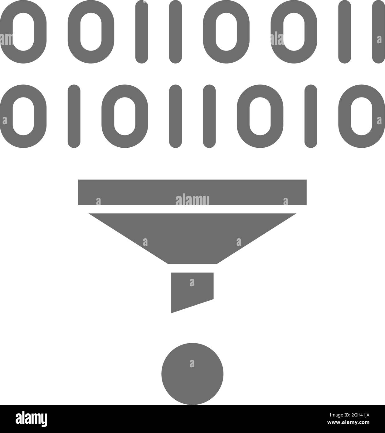 Filter, funnel, sorting, data tunnel grey icon Stock Vector Image & Art ...