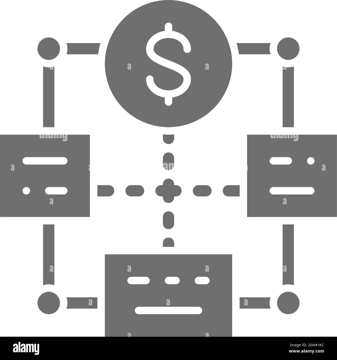 Vector bulk payment, mass cashout grey icon Stock Vector Image & Art ...