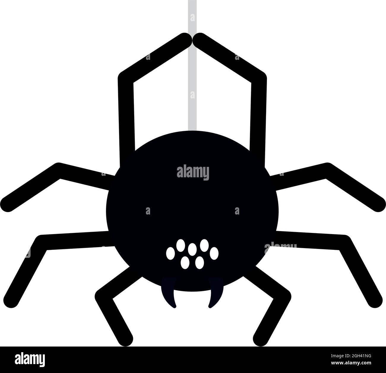 halloween spider icon on white background Stock Vector Image & Art - Alamy