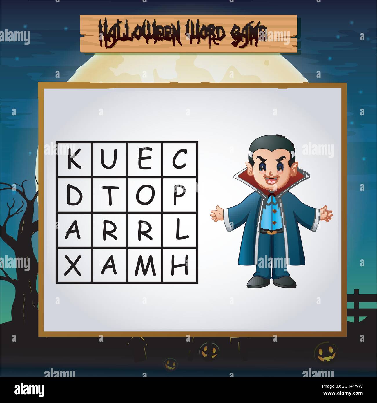 Horror game dracula Stock Vector Images - Alamy