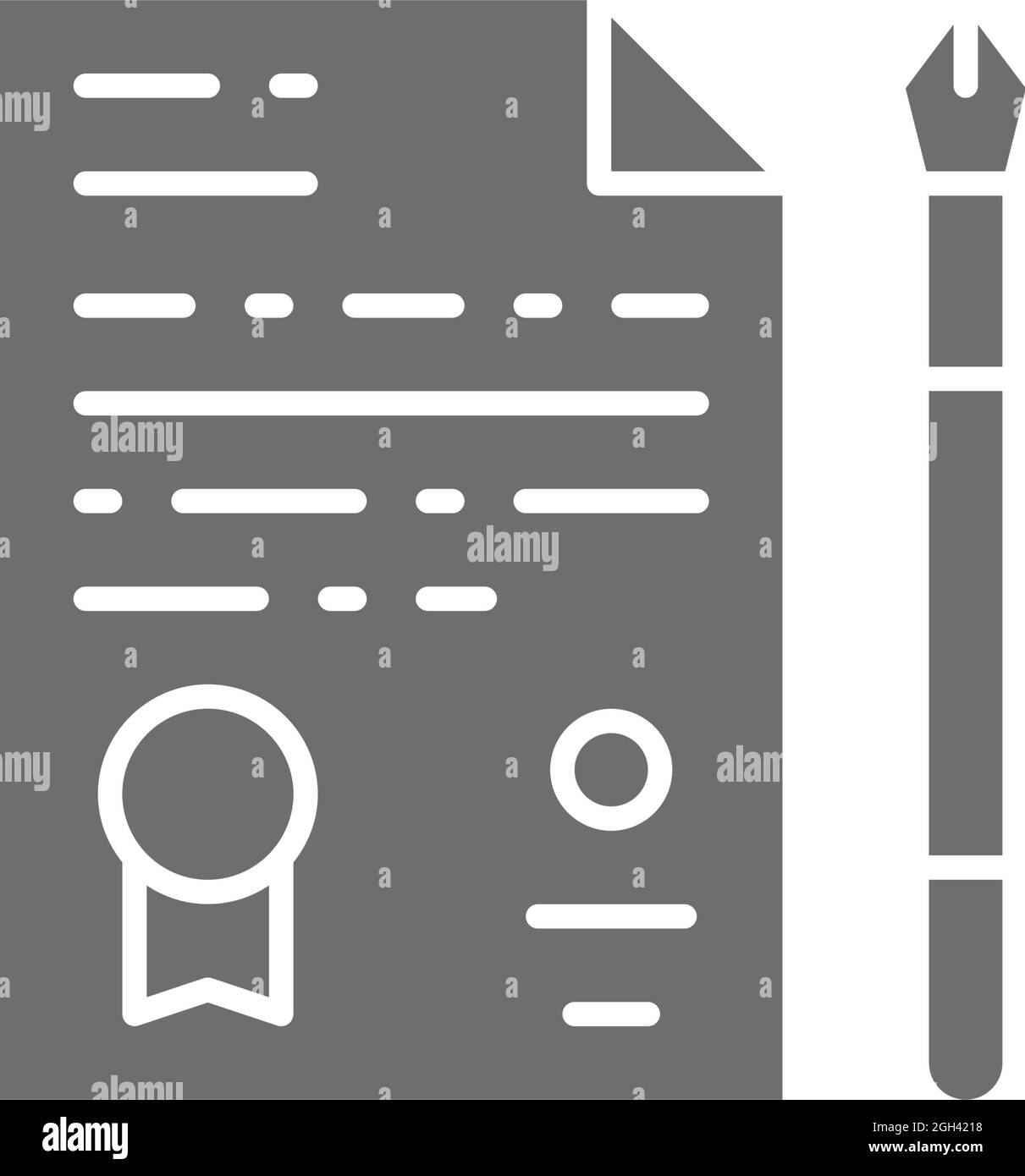 Legal document, agreement, file, application grey icon Stock Vector ...