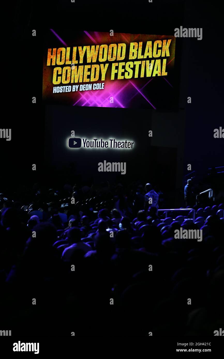 Inside stage monitor Hollywood Black Comedy Festival view of the ...