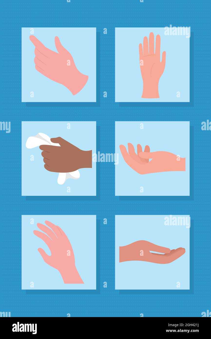 human hands icon set design Stock Vector Image & Art - Alamy