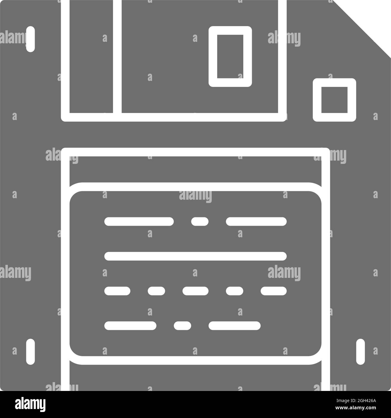 Vector save, diskette, floppy disc grey icon Stock Vector Image & Art - Alamy