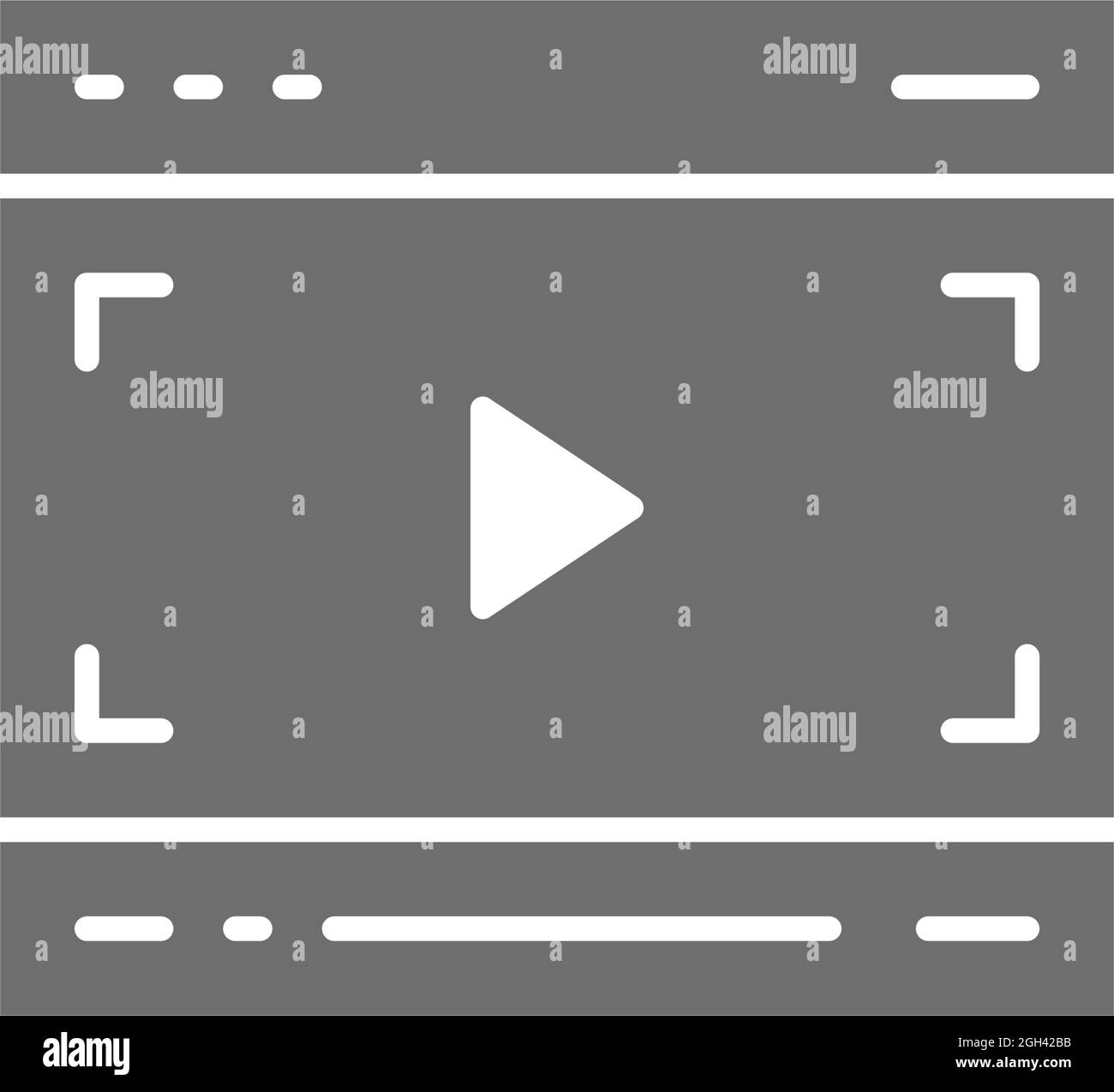 Digital marketing video player Black and White Stock Photos & Images ...