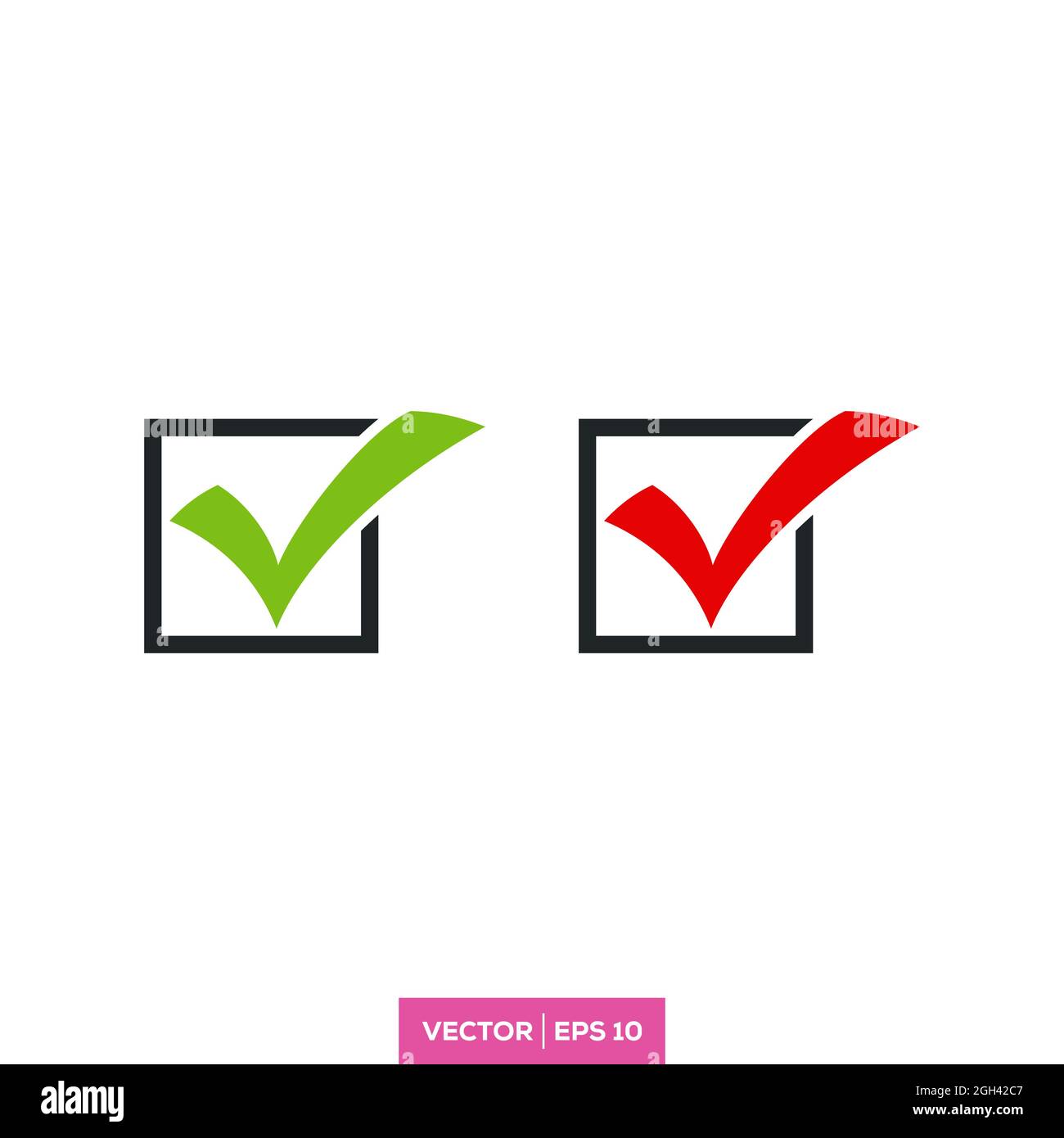 Check mark icon vector stock illustration design template. Vector eps ...
