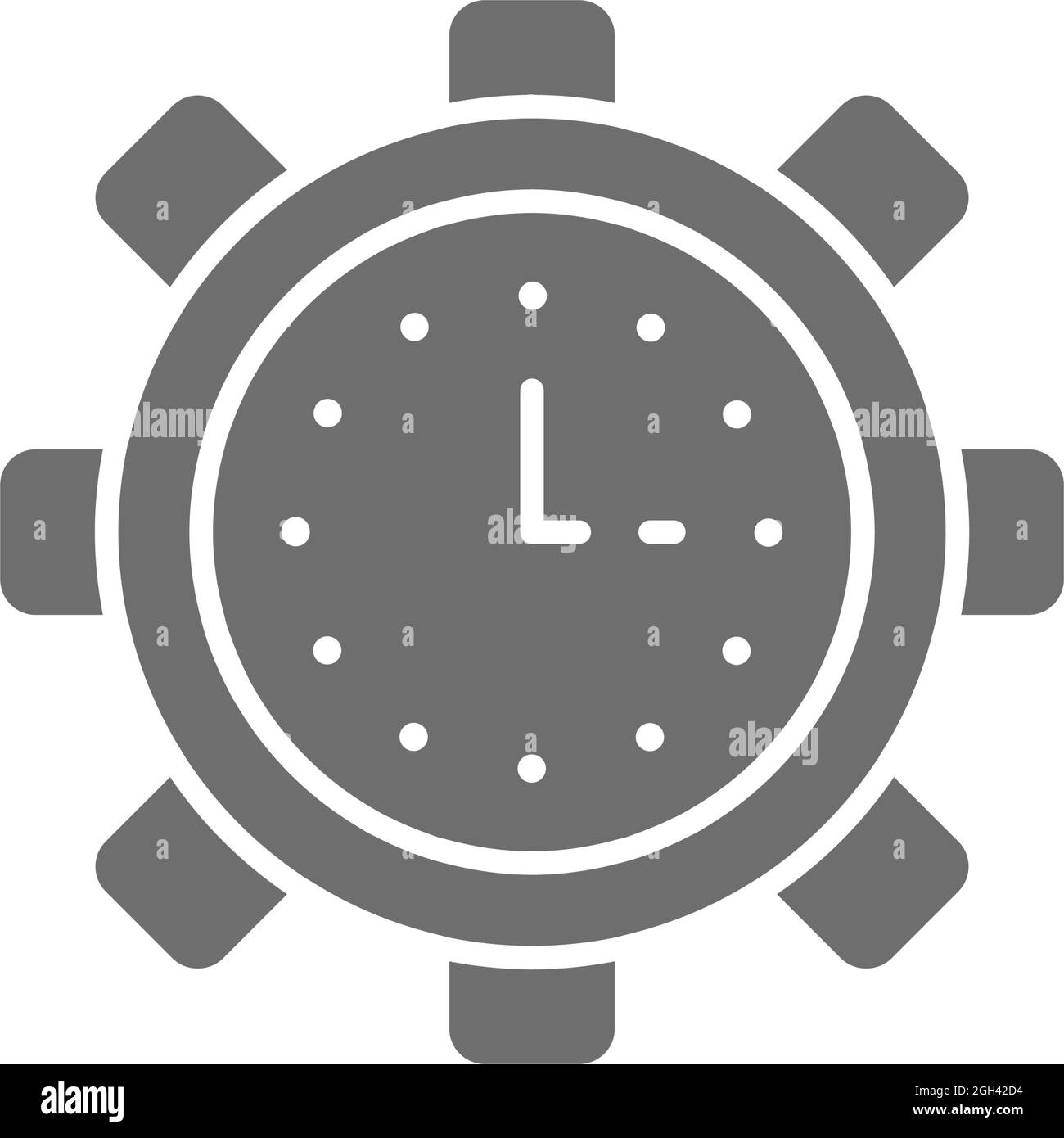 Clock in gear, tech watch, productivity, efficiency, time management ...