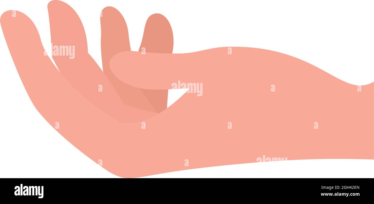 receiving hand on white background Stock Vector Image & Art - Alamy