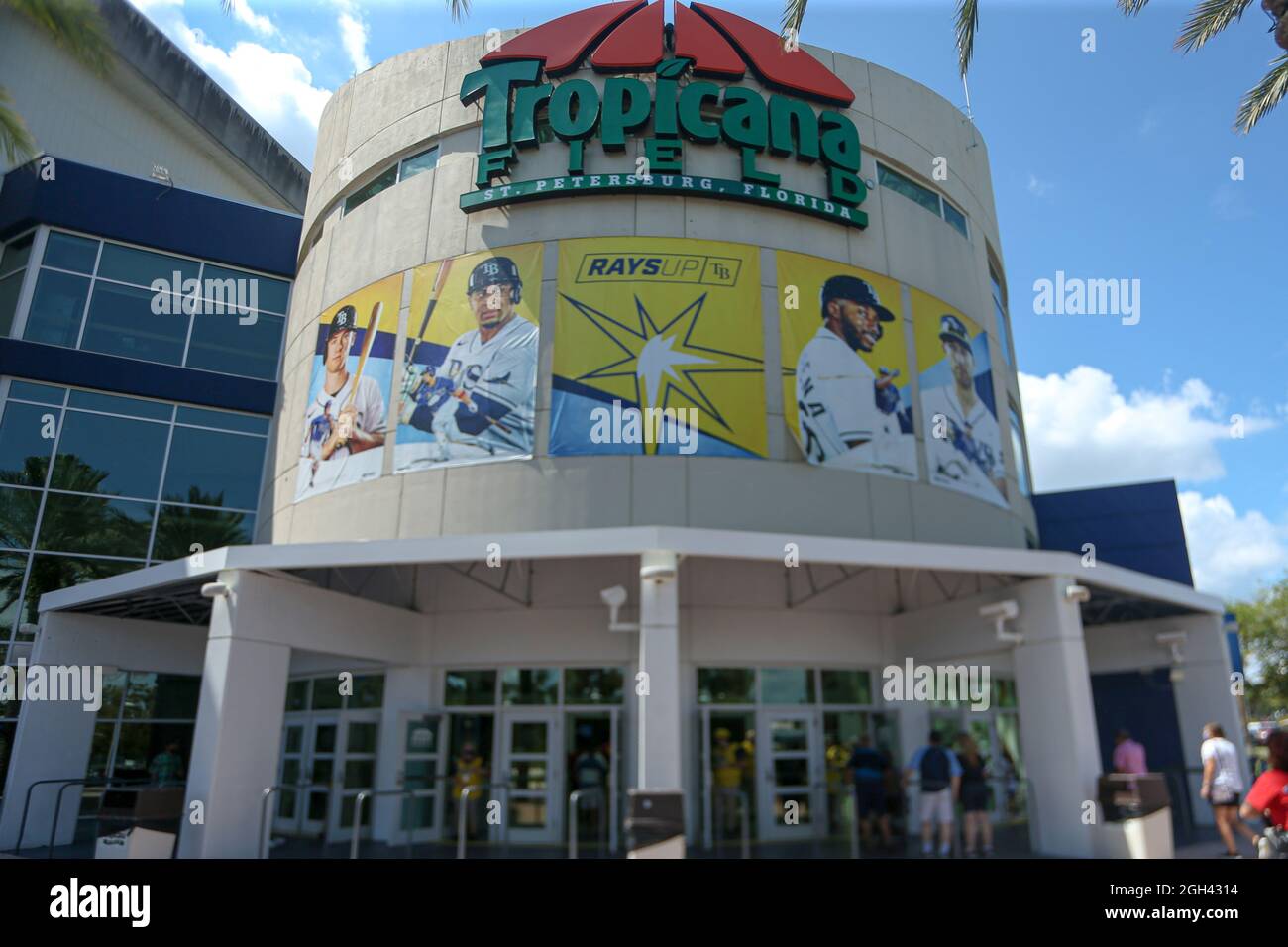 St. Petersburg, FL. USA; A general view of the outdoor entrance at ...