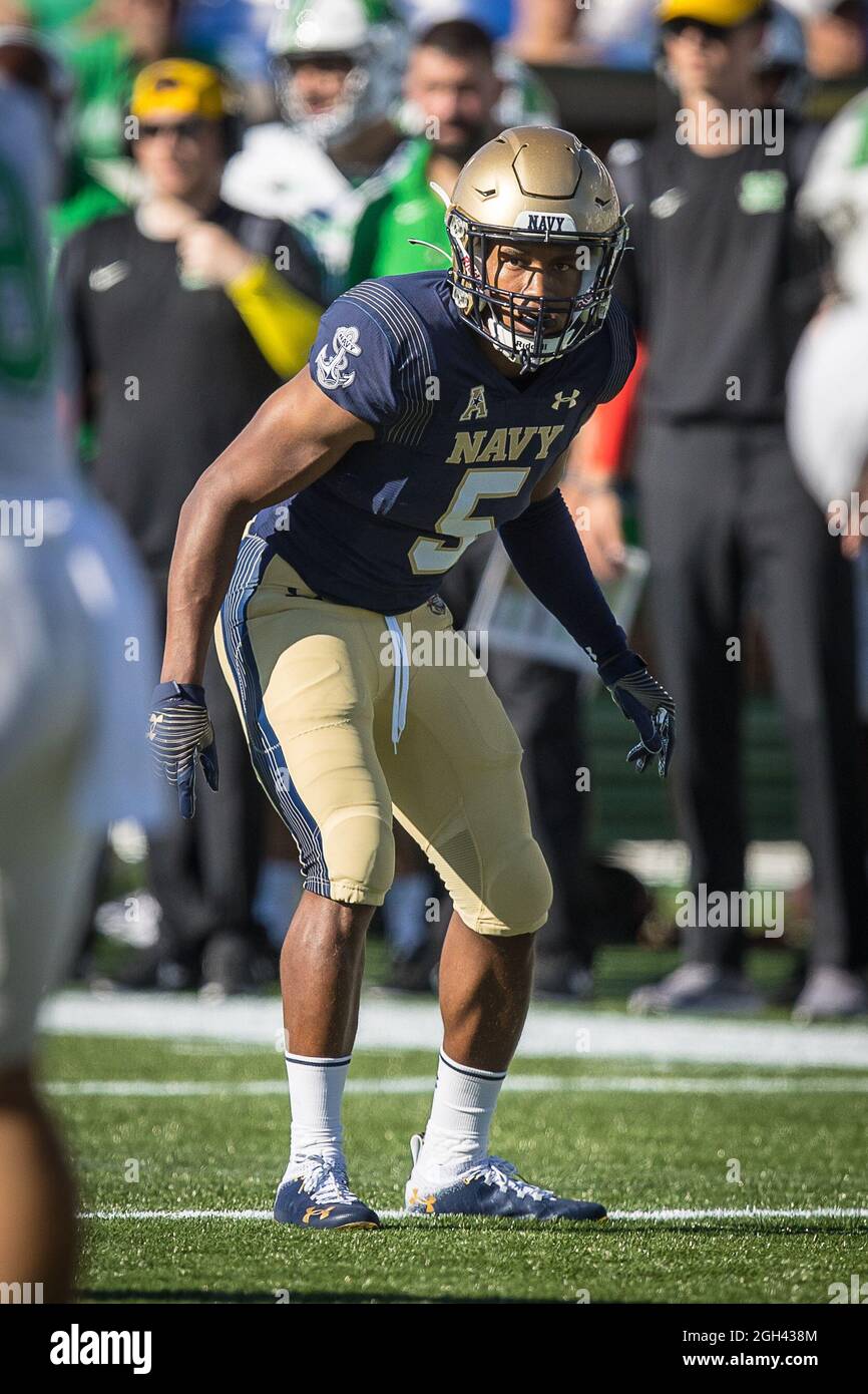 September 4, 2021: Navy Midshipmen cornerback Michael McMorris (5 ...