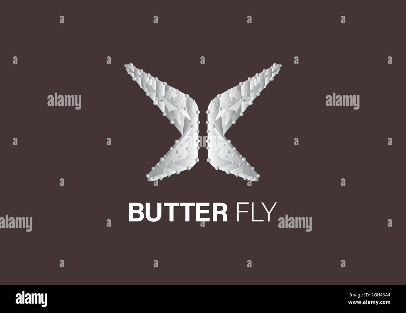 butter fly logo design template Stock Vector Image & Art - Alamy