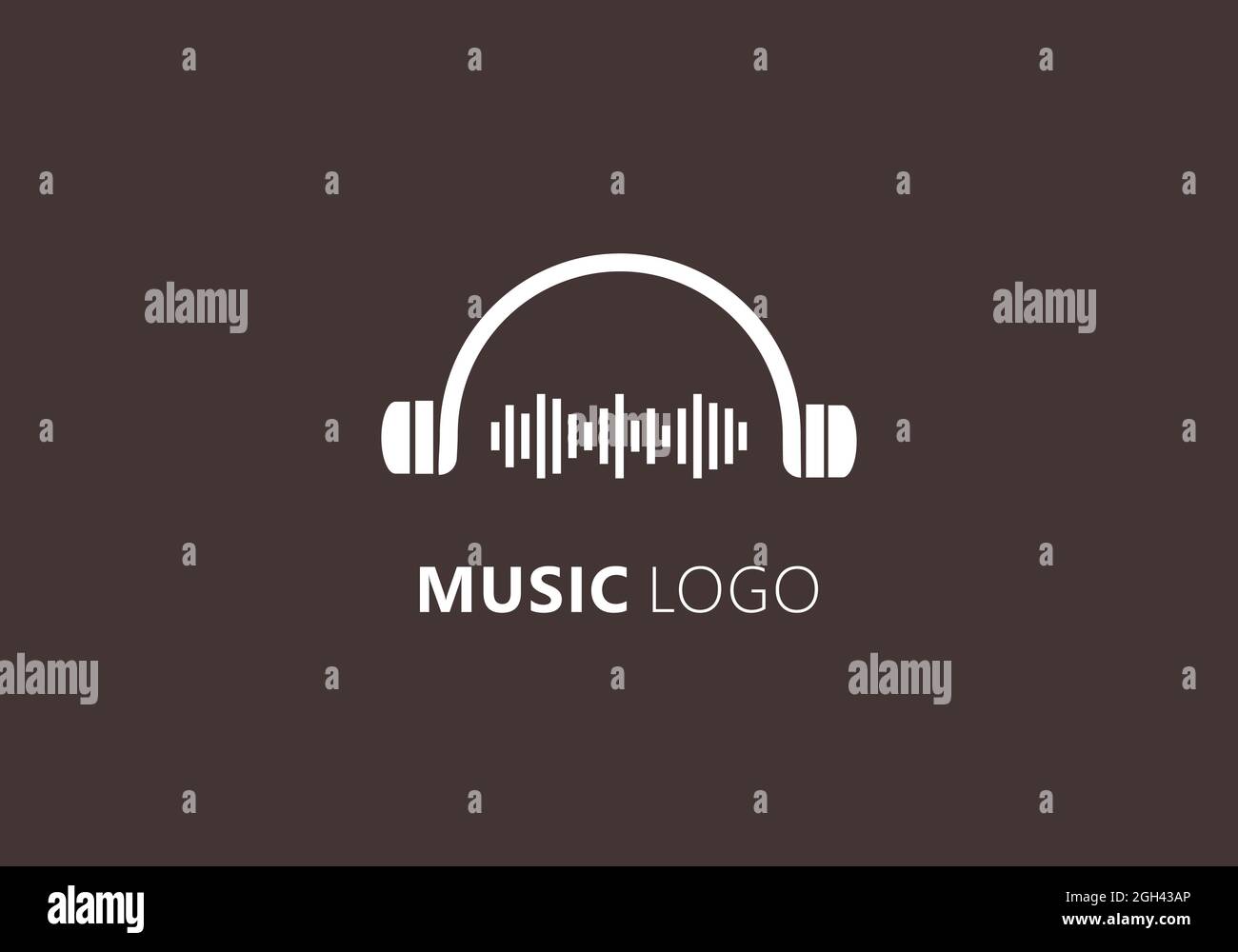 music logo design template Stock Vector Image & Art - Alamy