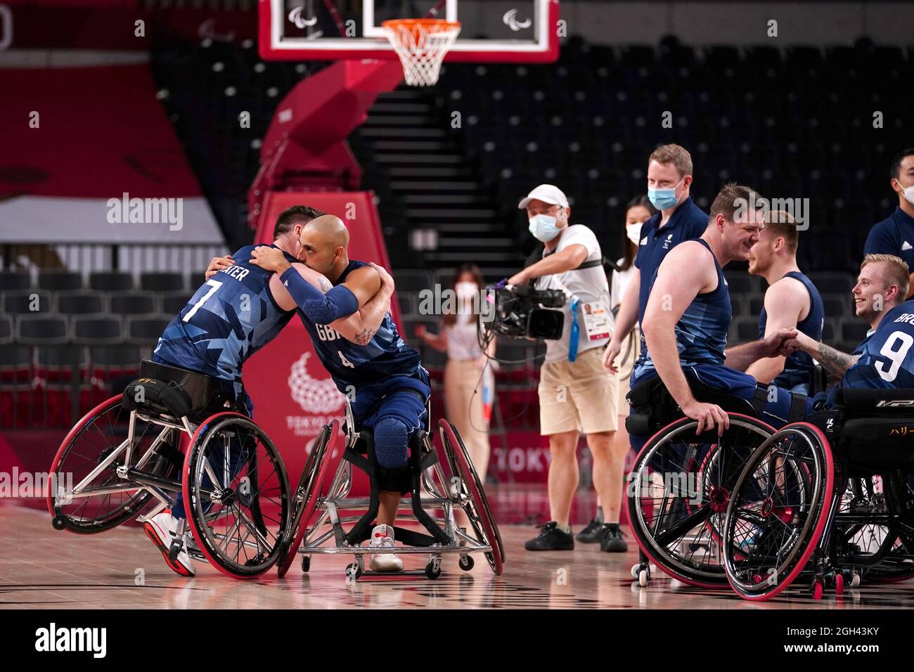 Great Britain's Gaz Choudhry celebrates their victory with teammate ...