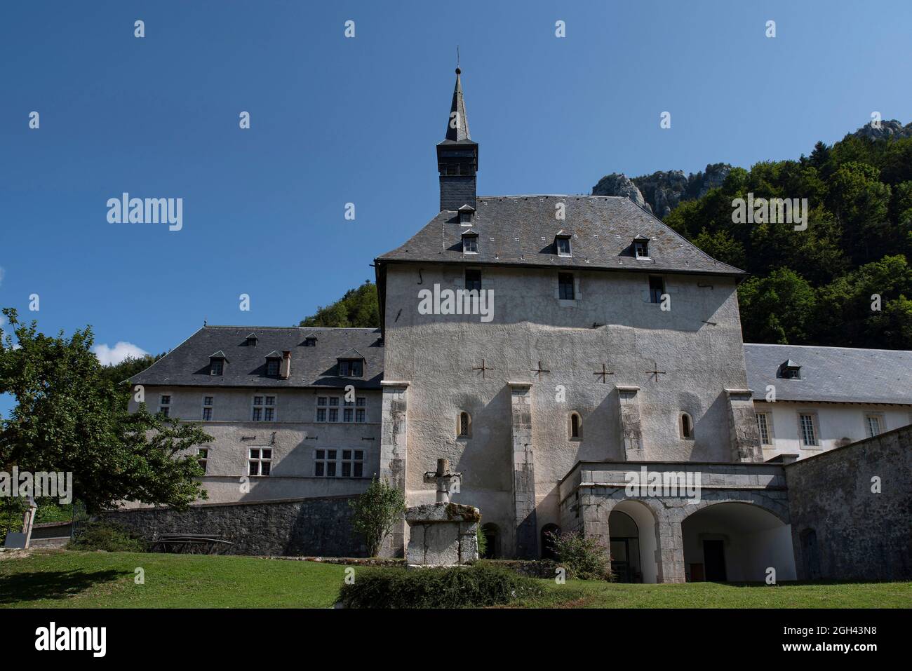 Monastery of the Chartreuse monks in the Alps in France Stock Photo - Alamy