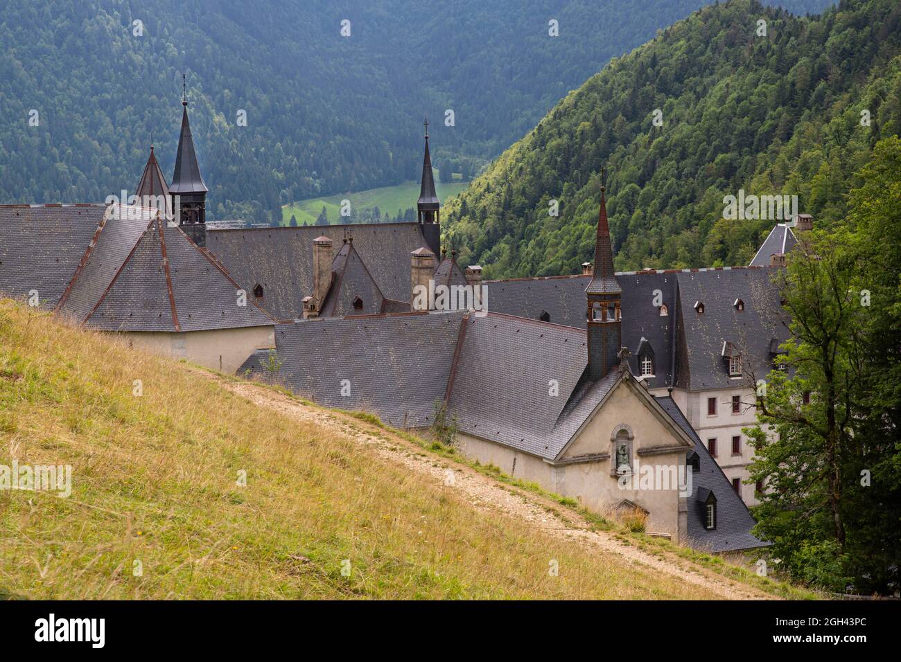 Monastery of the Chartreuse monks in the Alps in France Stock Photo - Alamy