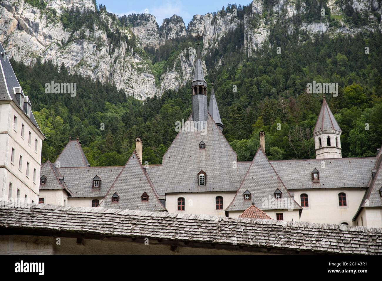 Monastery of the Chartreuse monks in the Alps in France Stock Photo - Alamy