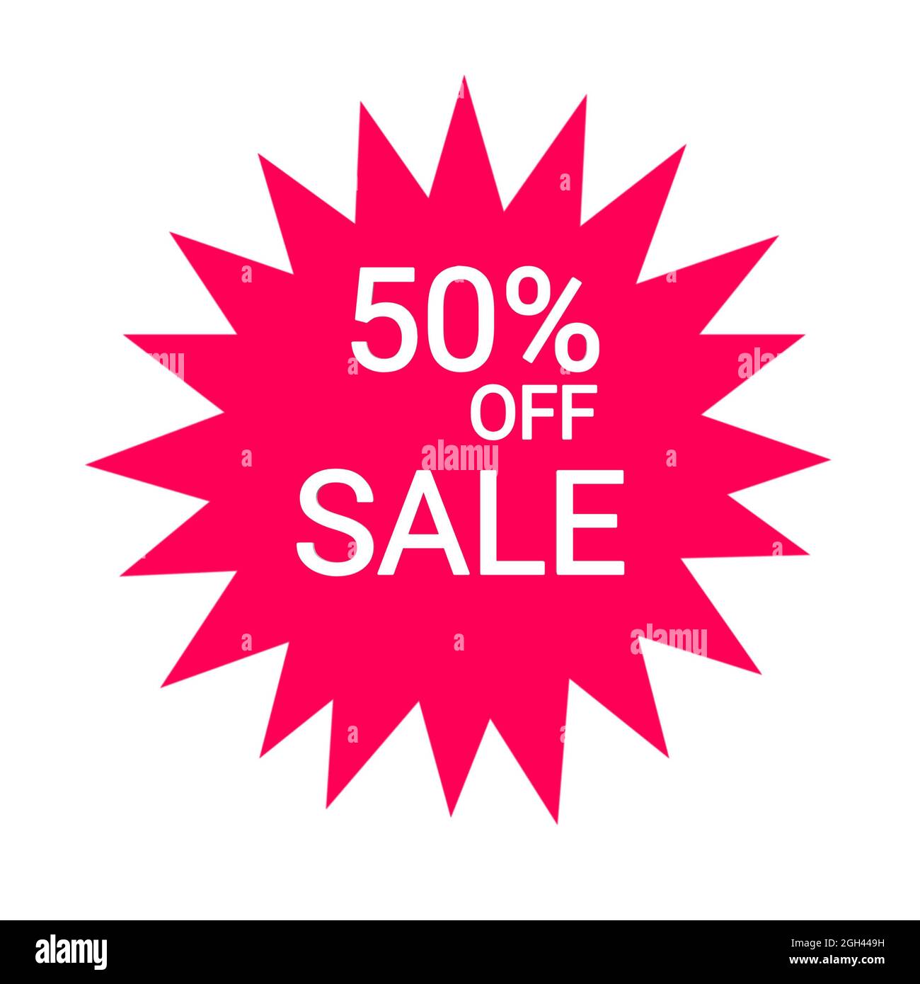 50 percent off sale sticker web icon business and promotion white ...