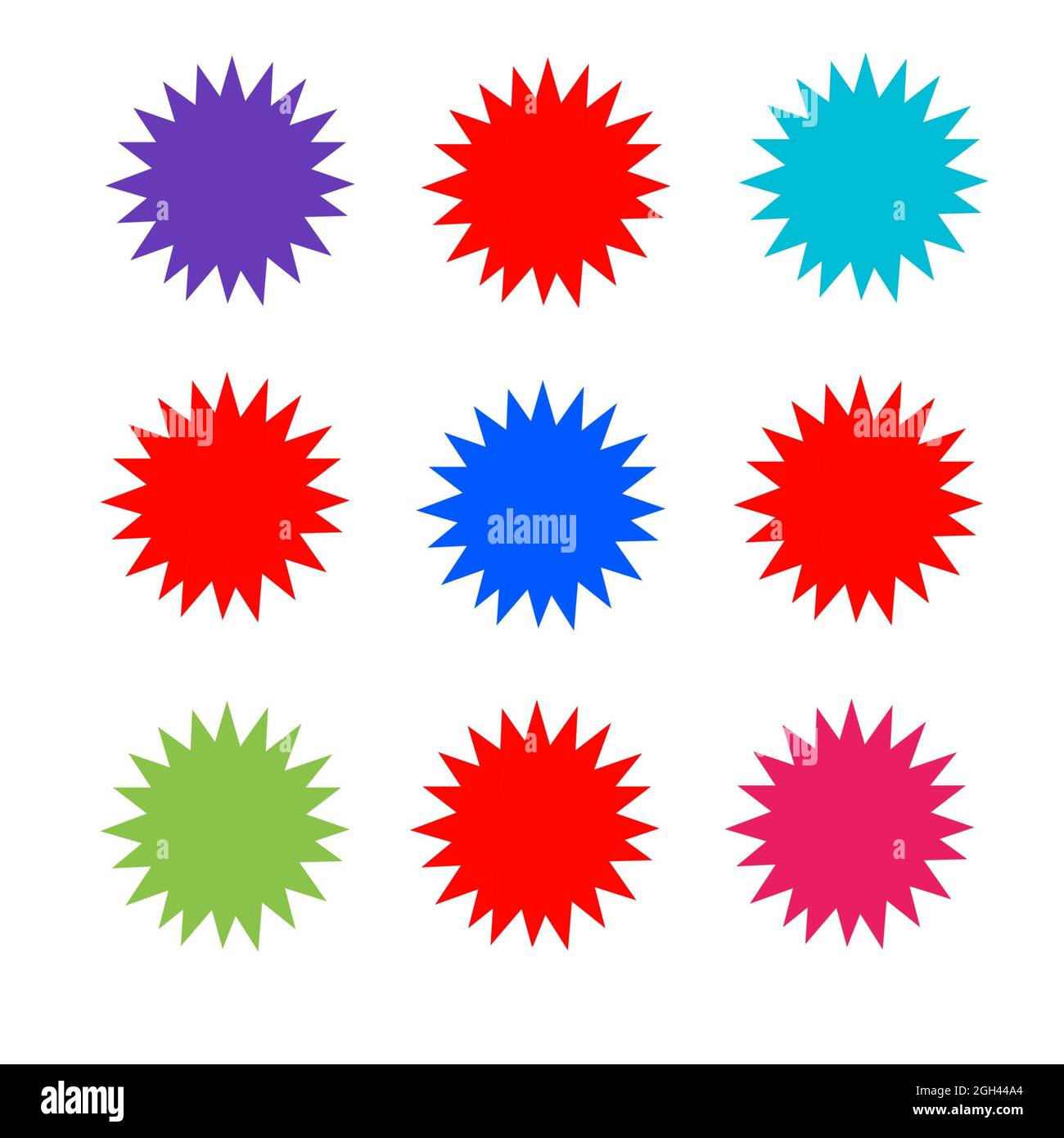 Colorful stickers star icon 3d Stock Photo - Alamy