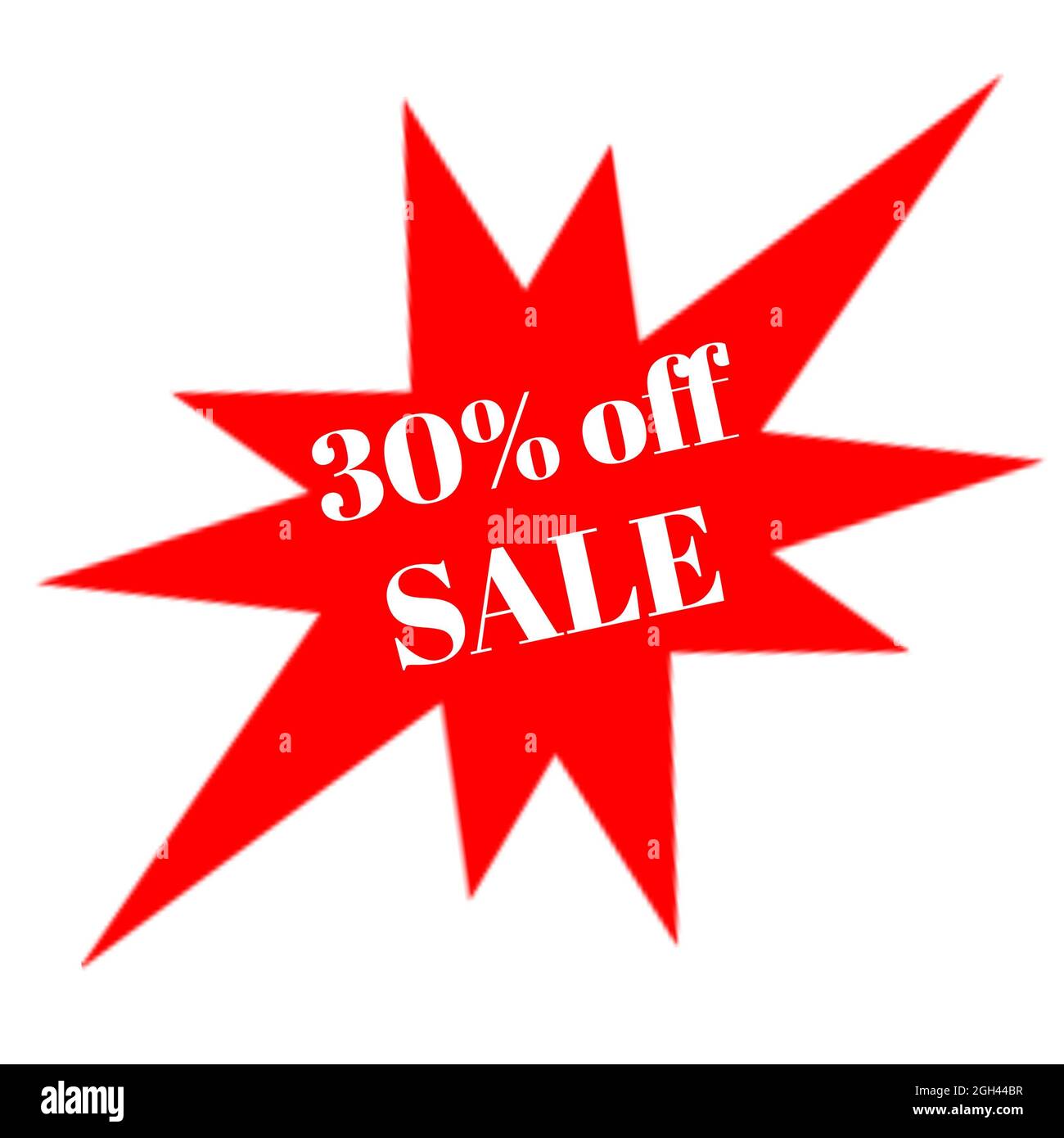 30 percent off sale business promotion sticker label Stock Photo - Alamy