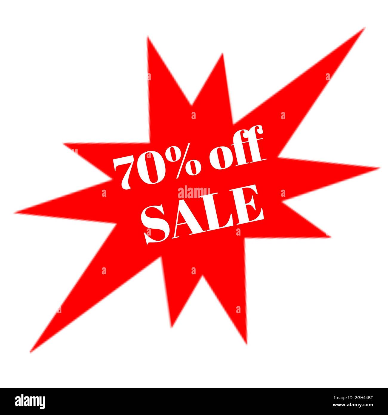 Sticker 70 percent off icon hi-res stock photography and images - Alamy