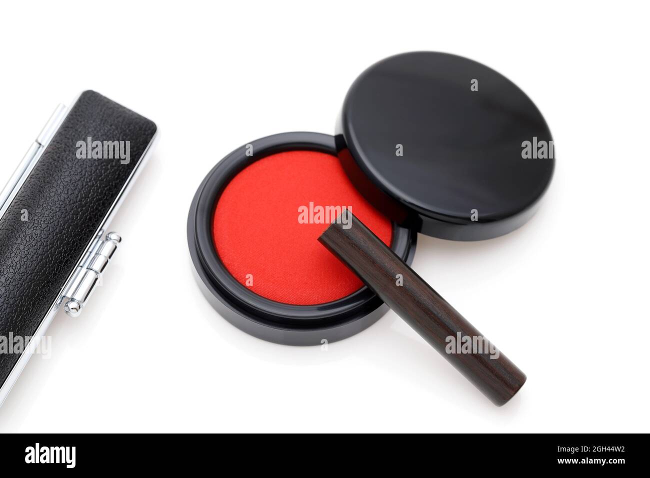 Japanese signature stamp isolated on white background Stock Photo - Alamy