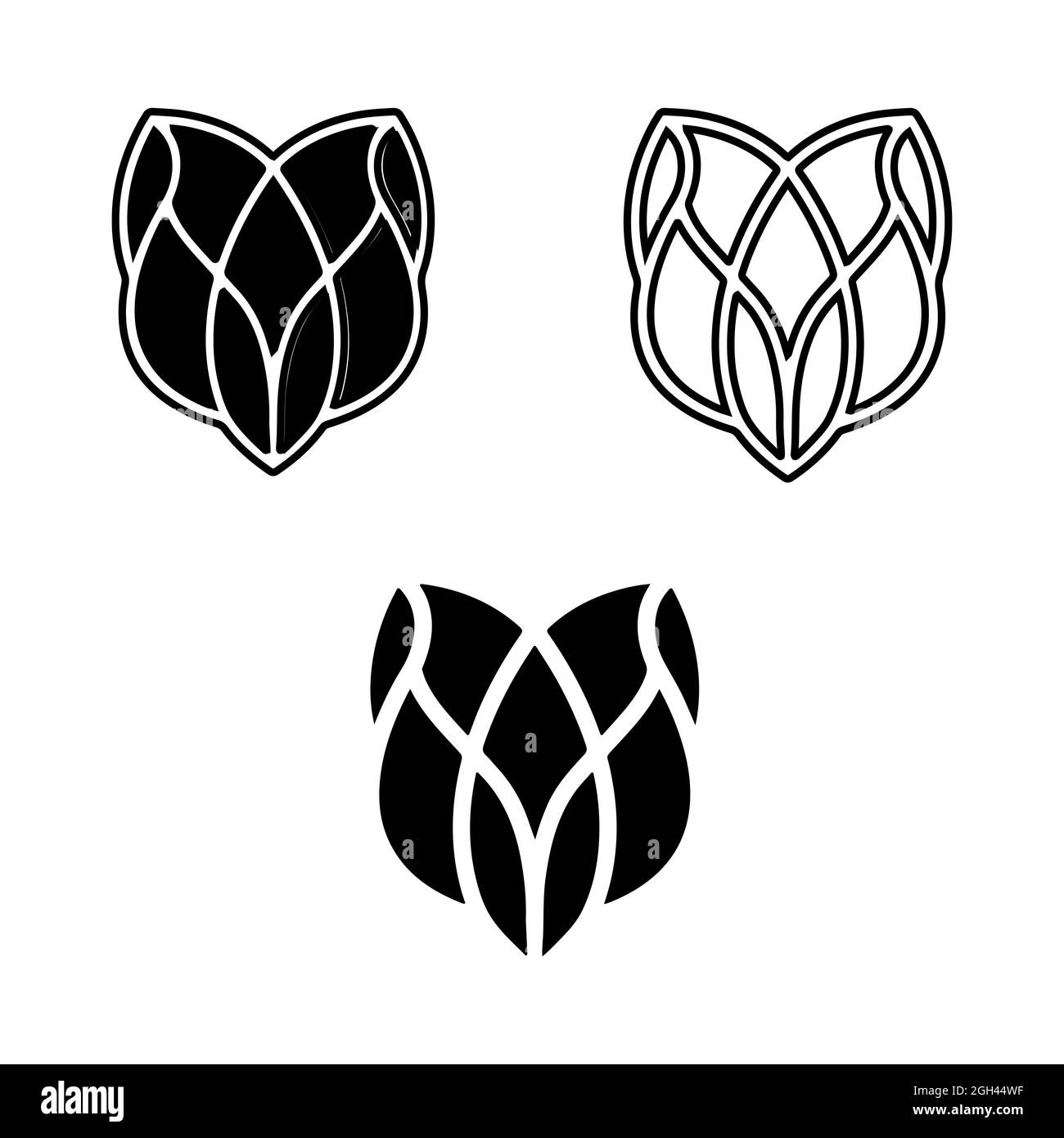Butterfly logo Black and White Stock Photos & Images - Alamy