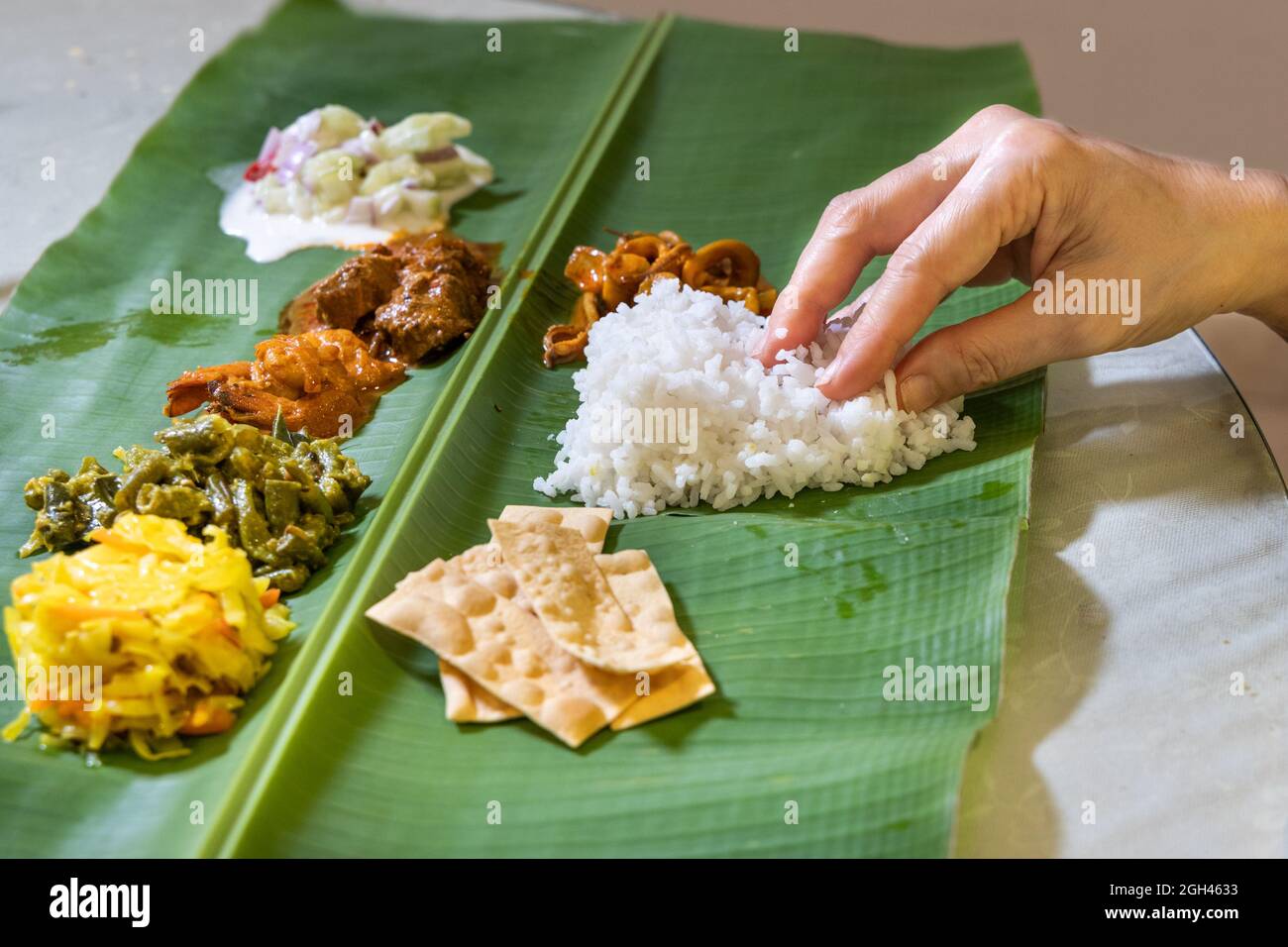 Banana Leaf Rice Vegetarian