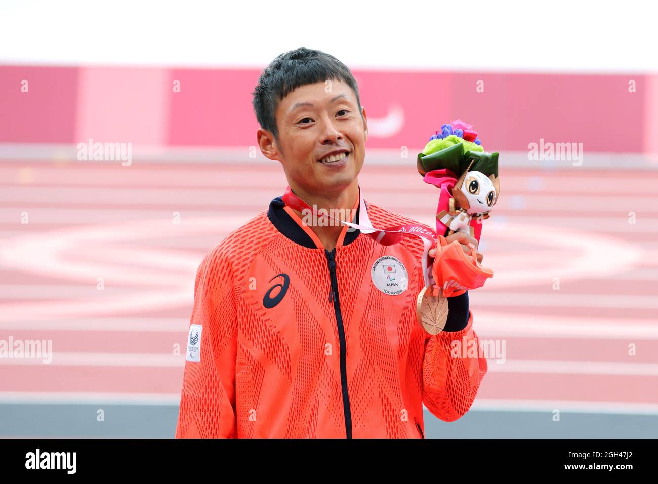 Tokyo, Japan. 5th Sep, 2021. Tsutomu Nagata (JPN) Marathon : Men's Marathon T46 Medal Ceremony ...