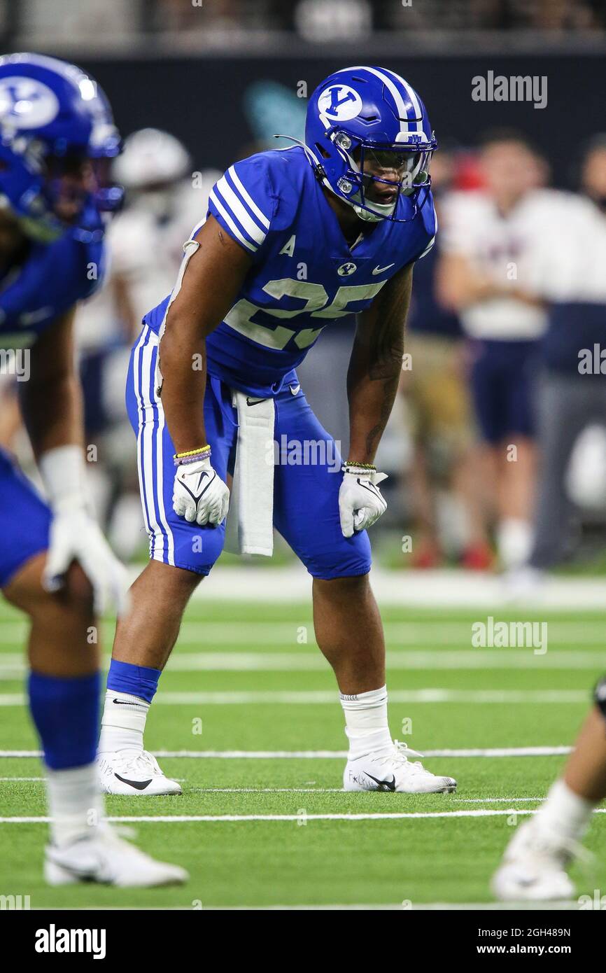 Las Vegas, NV, USA. 04th Sep, 2021. Brigham Young Cougars running back ...