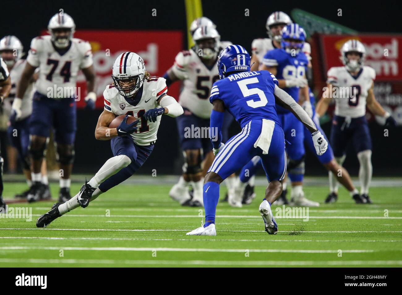 Las Vegas, NV, USA. 04th Sep, 2021. Arizona Wildcats wide receiver ...