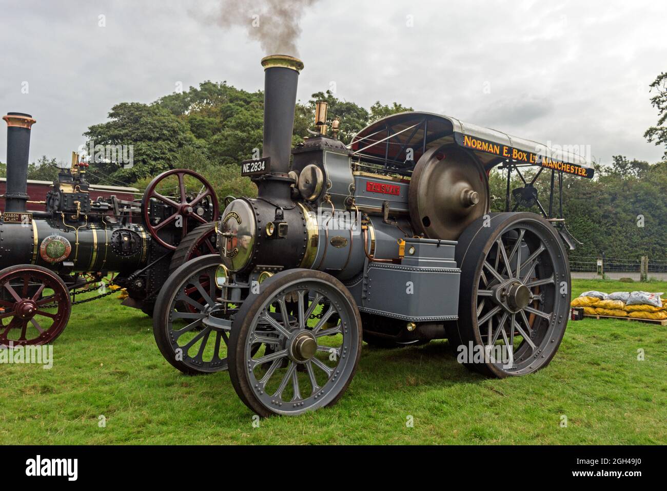 Norman E. Box Ltd. traction engine. Wrea Green Steam Fair 2021 Stock ...