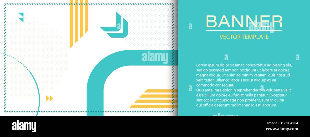 Abstract banner layout, cover layout, or title page. Flat style Stock ...