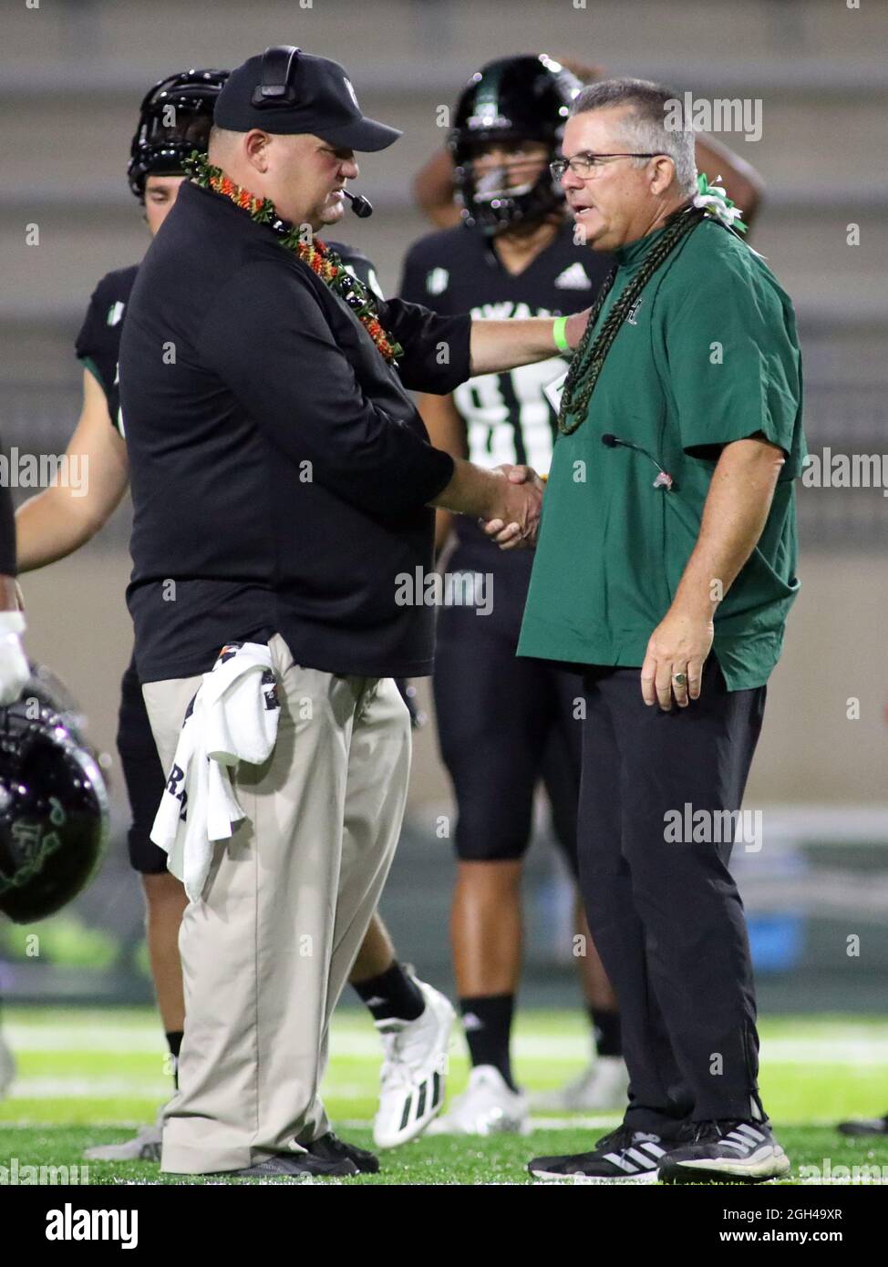 September 4, 2021 - Portland State Vikings head coach Bruce Barnum and ...