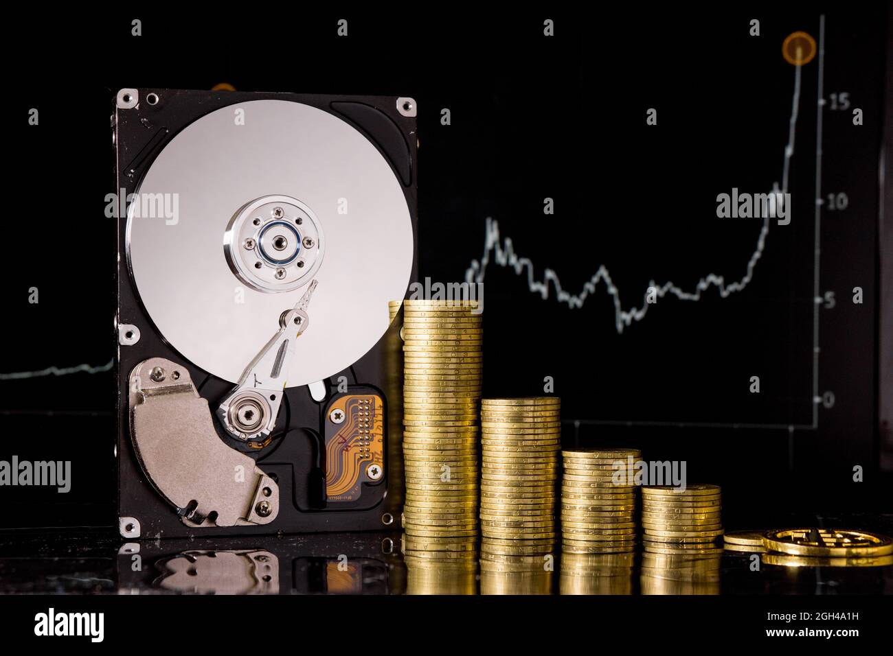 Cryptocurrency Chia and hard disk server for mining . New Crypto ...
