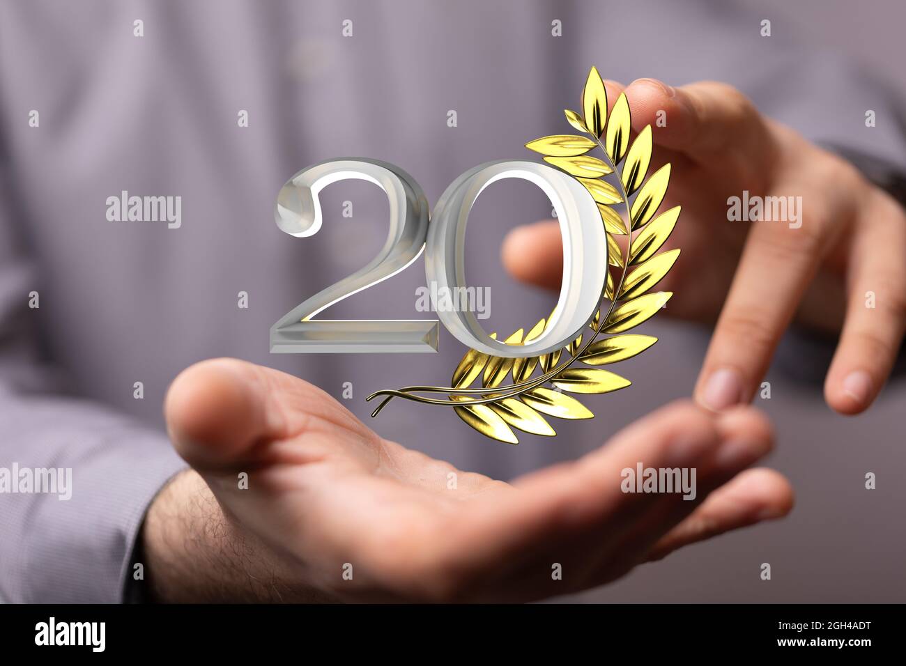 20 years anniversary emblem icon hi-res stock photography and images ...