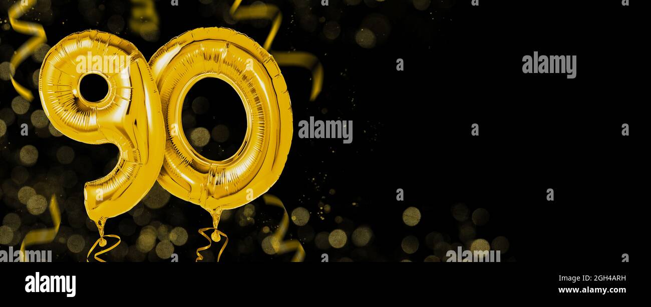 90th birthday balloon hi-res stock photography and images - Alamy