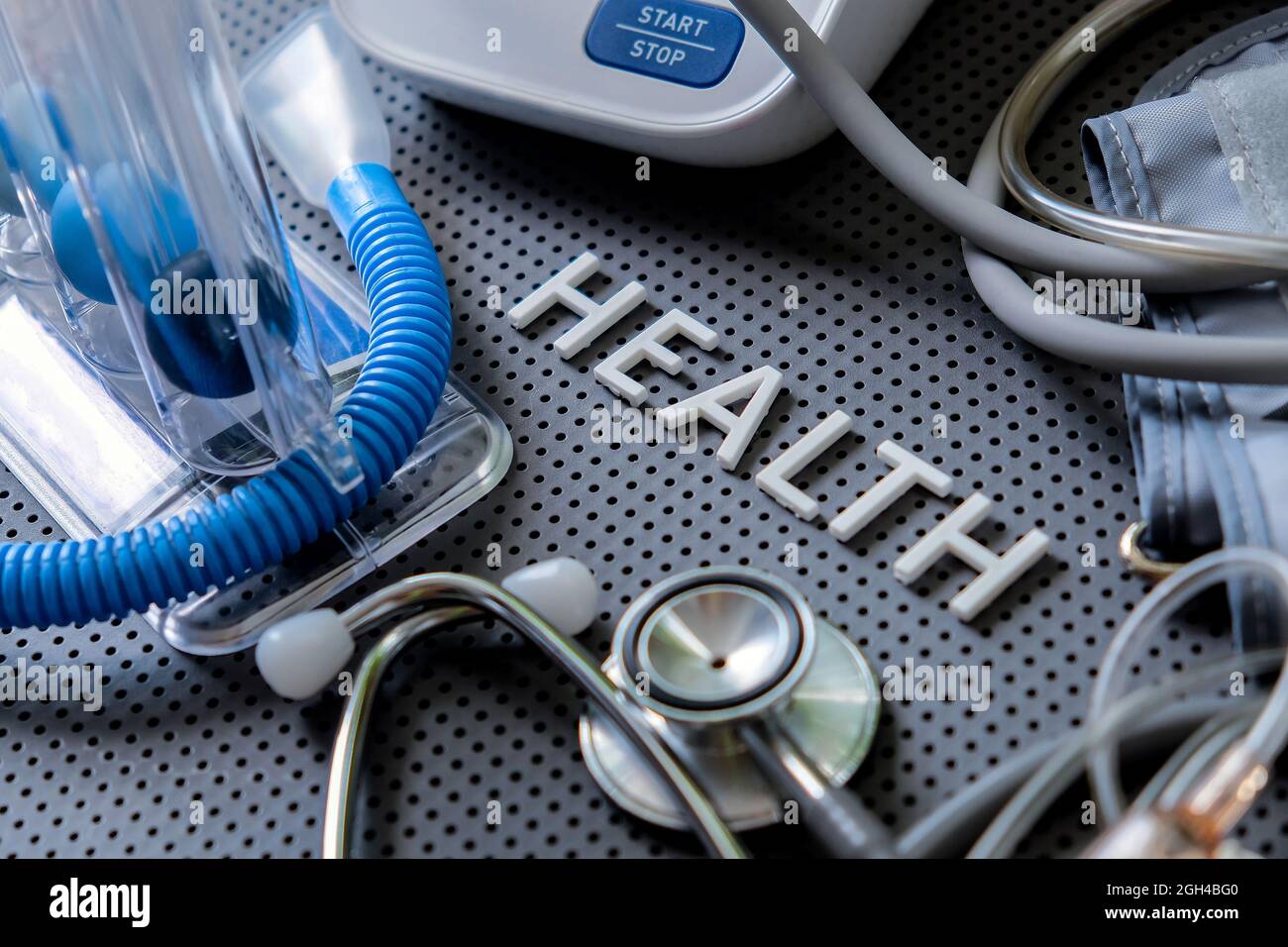 Concept image of Health background, health letters and medical ...