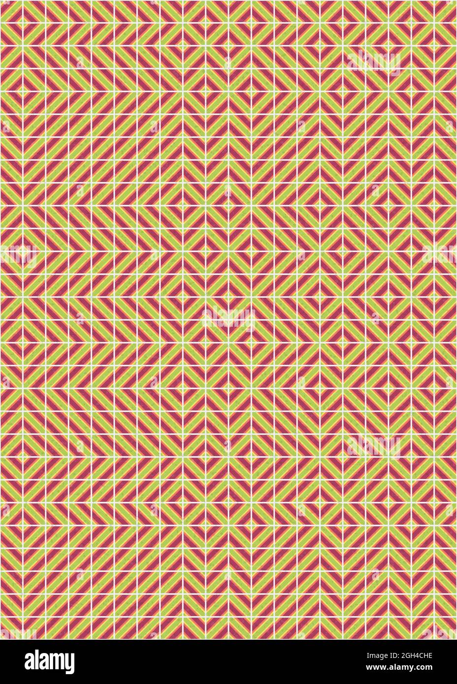 Abstract Geometrical generative computational art illustration Stock ...