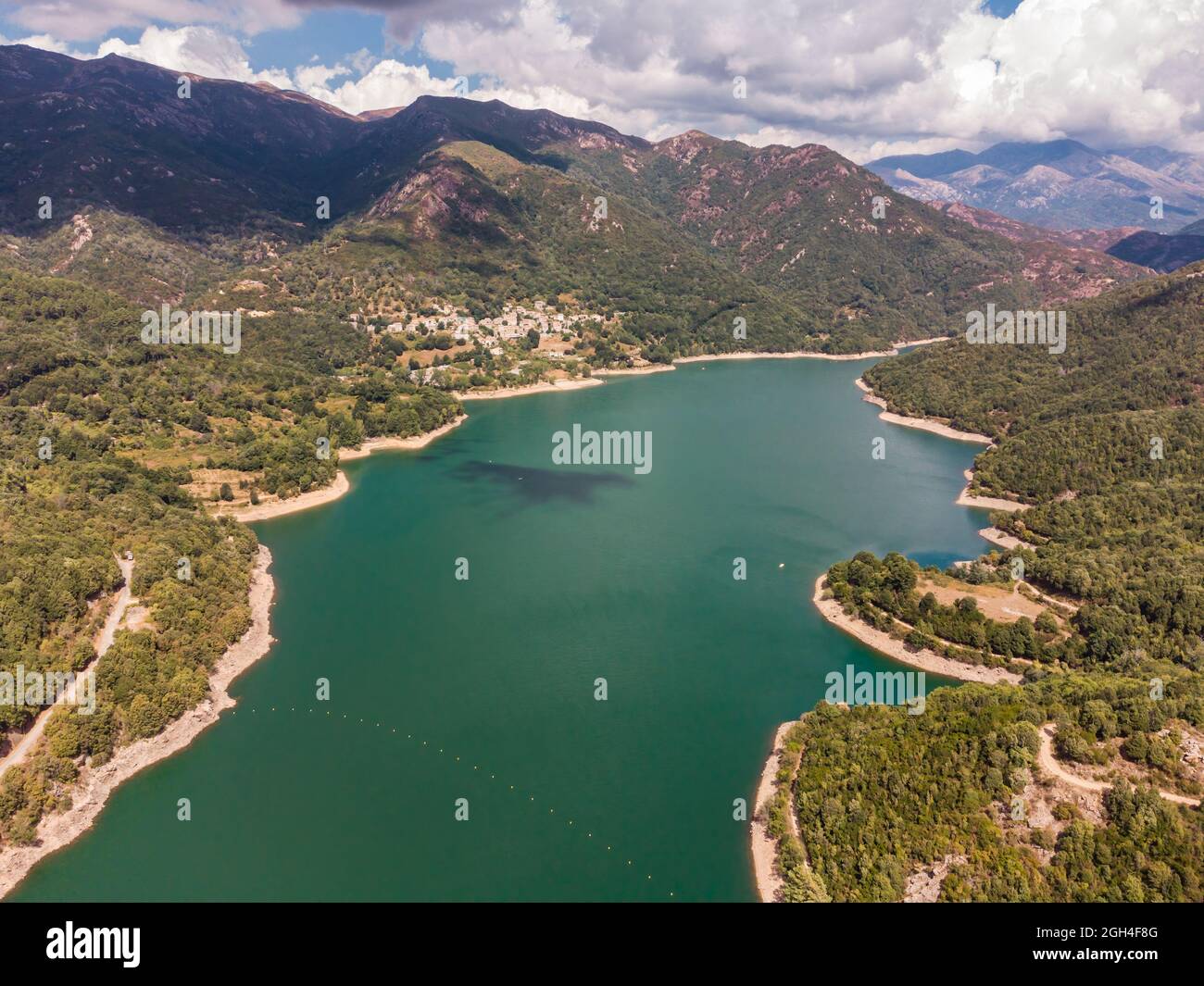 Corsica village aerial hi-res stock photography and images - Alamy