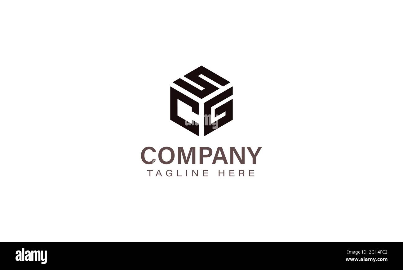 Letter SCG Logo, Three Letter Logo, Alphabet S C G Hexagon Shape Vector ...