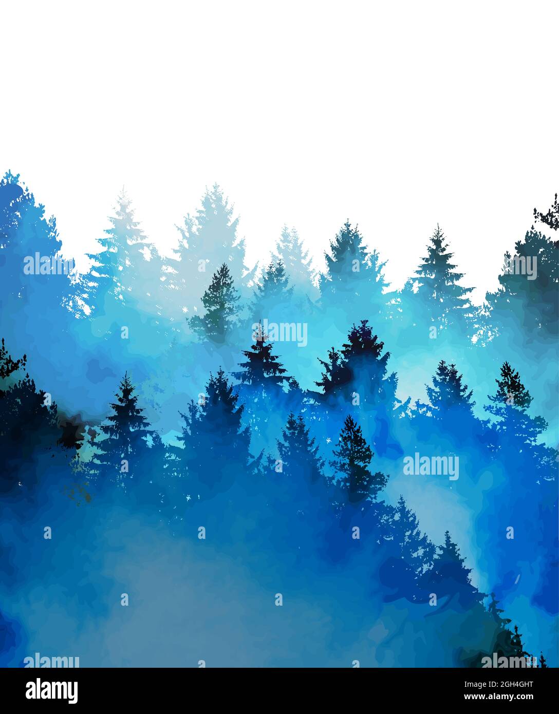 Wintry church scene Stock Vector Images - Alamy