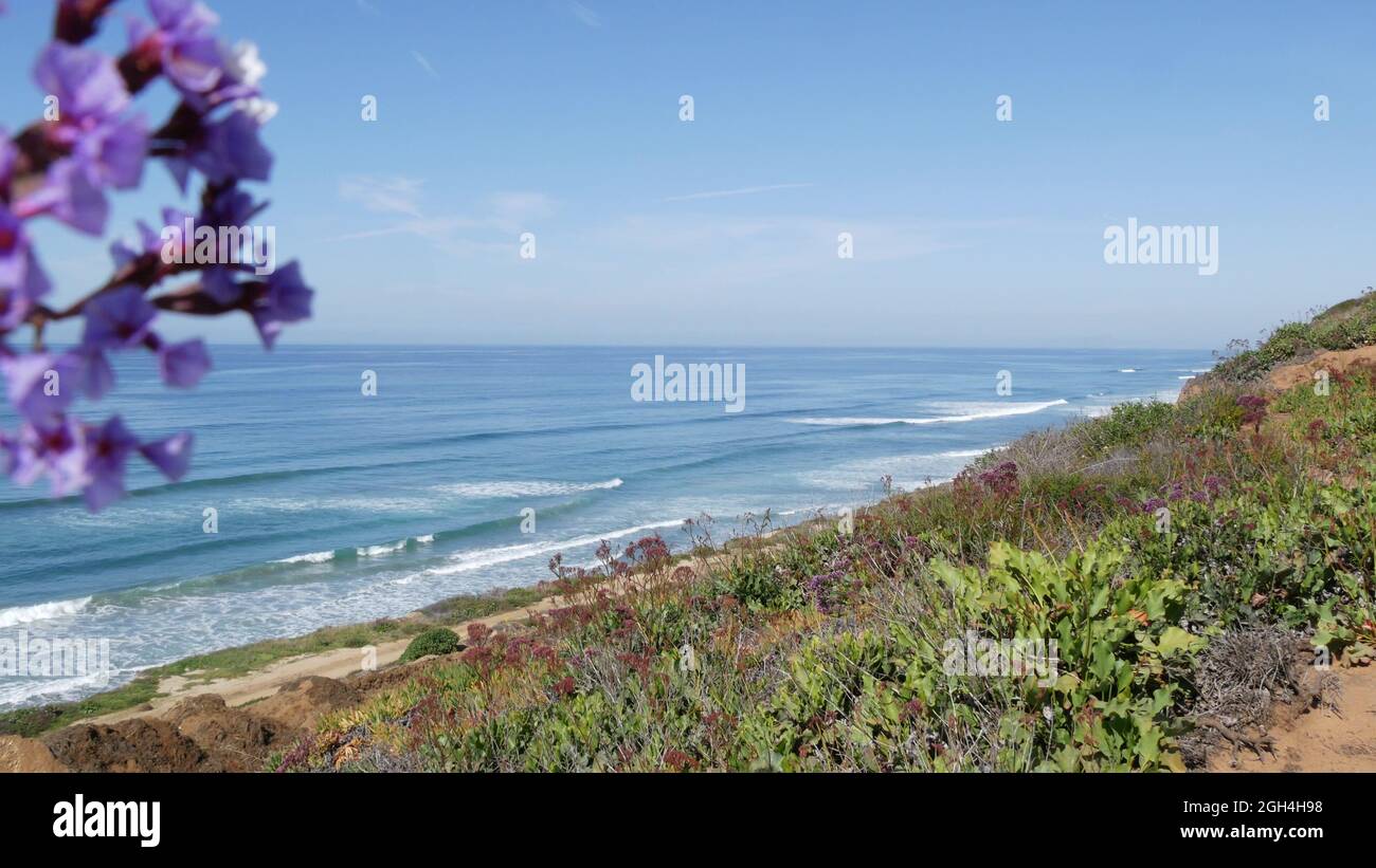 Seascape vista point, viewpoint in Del Mar near Torrey Pines ...