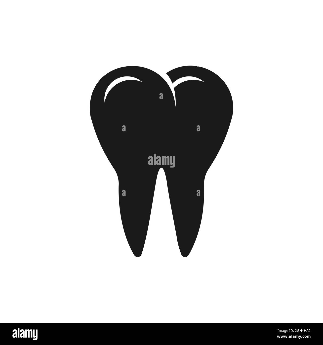 Vector tooth icon. Logo for dental clinics and medical institutions ...