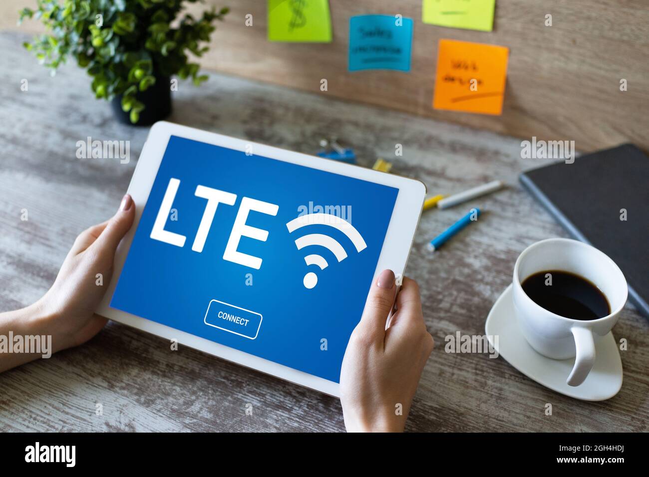 LTE, 4G, 5G Fast wireless internet connection, Telecommunication and ...