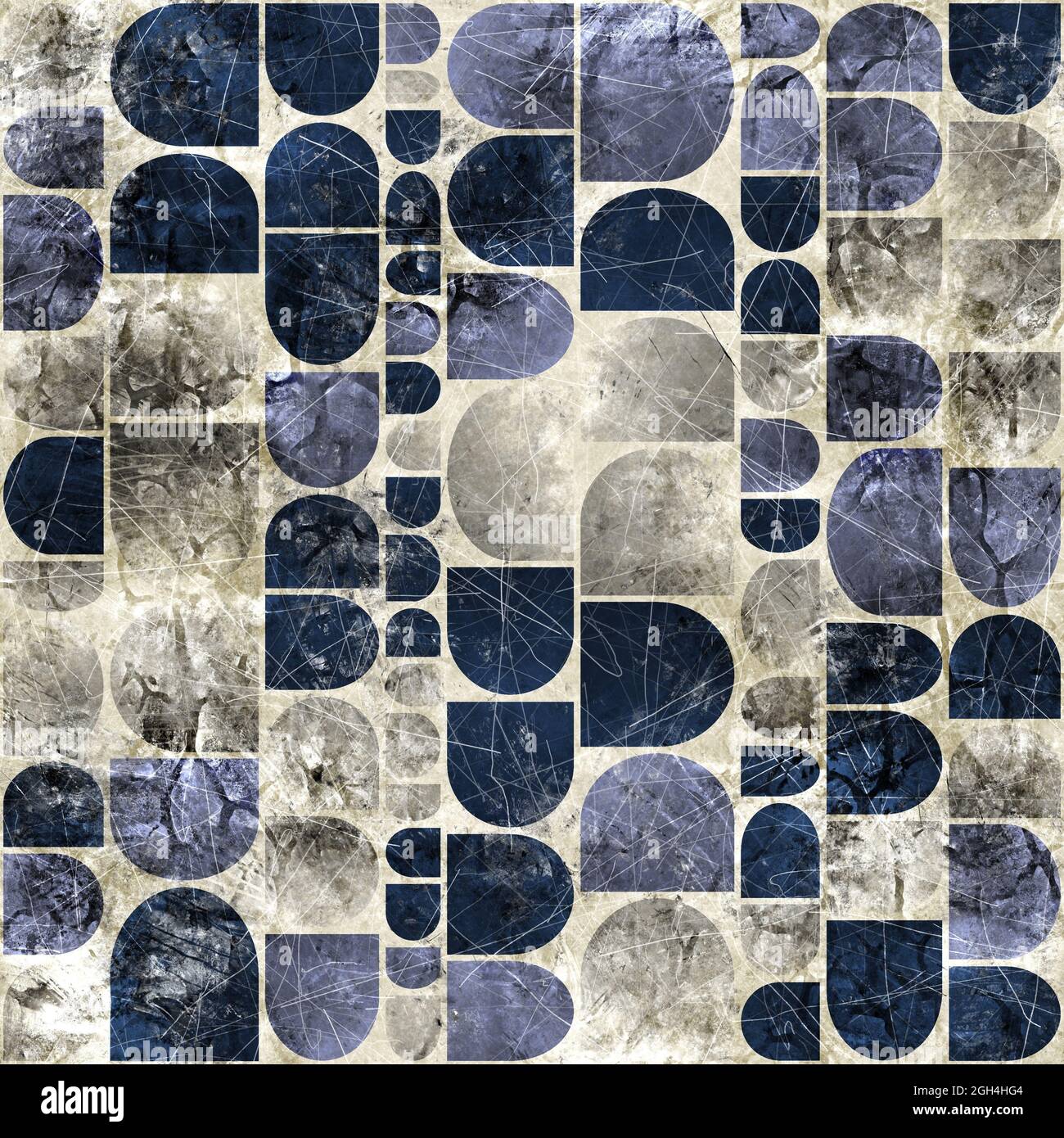 Seamless grungy abstract archway pattern design for print Stock Photo ...